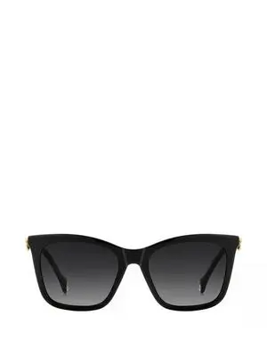 Carolina Herrera Geometric-frame Sunglasses - Black