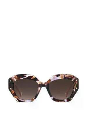 Carolina Herrera Geometric Sunglasses - Brown