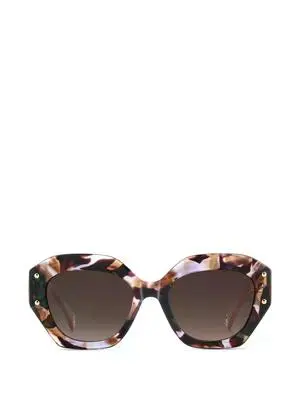 Carolina Herrera Geometric Sunglasses - Brown