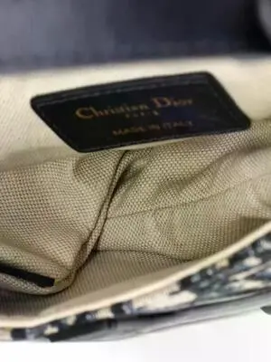 Dior Saddle Handbag Oblique Canvas Mini Shoulder Bag