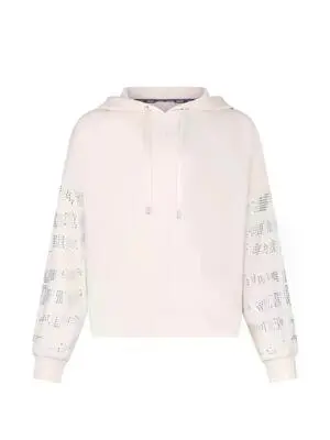 Liu Jo Appliqué-detail Hoodie - Neutrals