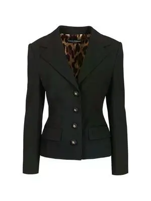Dolce & Gabbana Button Jacket - Black