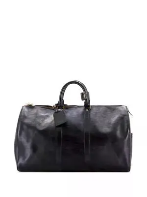 LOUIS VUITTON Keepall Bag Epi Leather 45 Travel Bag - Black