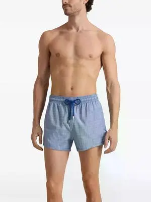 Vilebrequin Prince Of Wales Check Swim Shorts - Blue