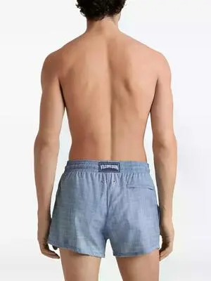 Vilebrequin Prince Of Wales Check Swim Shorts - Blue