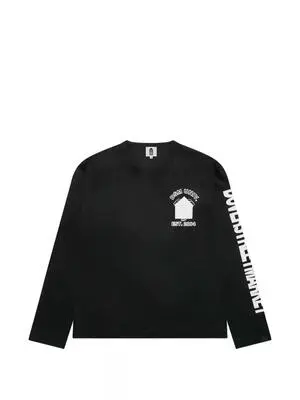 DOVER STREET MARKET University Long-sleeve Cotton T-shirt - Black