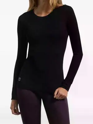 REWOOLUTION Crew-neck Long-sleeve T-shirt - Black