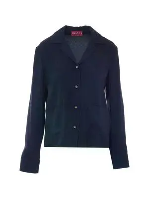 Gucci Button Long-sleeve Shirt - Blue