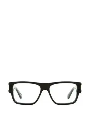 Off-White 086 Logo Plaque Glasses - Black