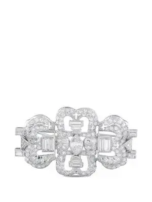 LB EXCLUSIVE Diamond Platinum Brooch - Silver