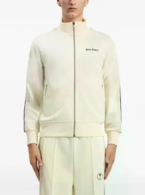 Palm Angels Logo Stripes Sweatshirt - Neutrals