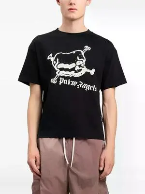 Palm Angels Skull Graphic T-shirt - Black