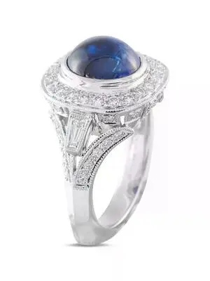 LB EXCLUSIVE Diamond And Sapphire Ring - Silver