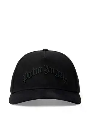 Palm Angels Embroidered Logo Baseball Cap - Black