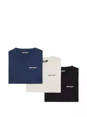 Palm Angels Logo-detail T-shirts Set - Black