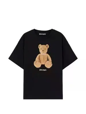 Palm Angels Bear Logo-print T-shirt - Black