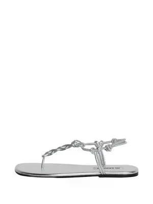 JIL SANDER Knot-strap Flat Sandals