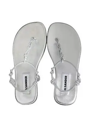 JIL SANDER Knot-strap Flat Sandals