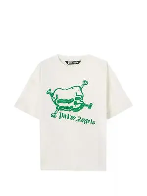 Palm Angels Skull Graphic T-shirt - Neutrals