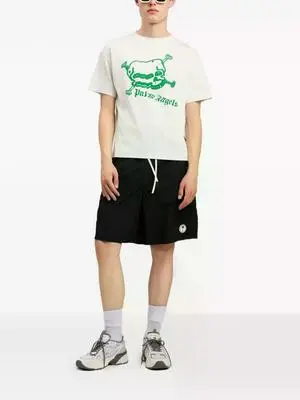 Palm Angels Skull Graphic T-shirt - Neutrals