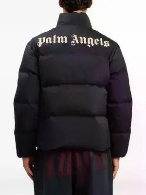 Palm Angels Logo-detail Stripe Puffer Jacket