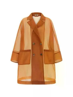 Herno Double-breasted Coat - Orange