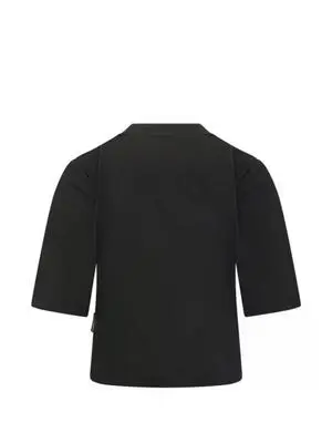 Palm Angels Curved Hem T-shirts For Women