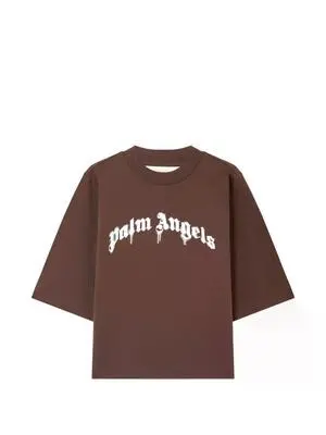 Palm Angels Curved Logo Boxy T-shirt