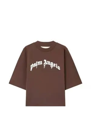 Palm Angels Curved Logo Boxy T-shirt
