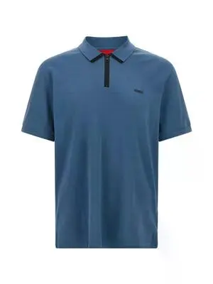 BOSS Quarter-zip Polo Shirt - Blue