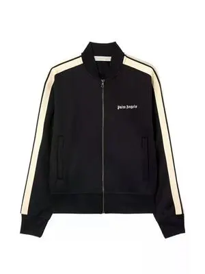 Palm Angels Logo Side-stripe Bomber Jacket - Black