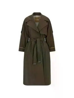Max Mara Belted Trench Coat - Green