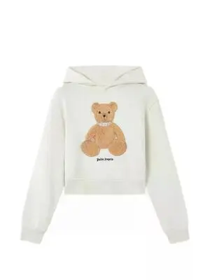 Palm Angels Bear-graphic Hoodie - White