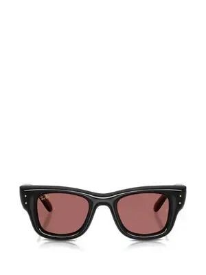 Ray-ban Studded Square-frame Sunglasses - Black