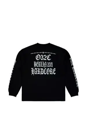 032C Lettering-print Long-sleeve Sweatshirt