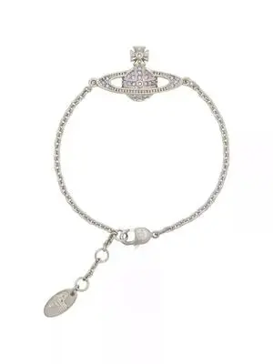 VIVIENNE WESTWOOD Mini Bas Relief Chain Bracelet - Silver