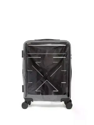 Off-White Arrows Trolley Luggage - White