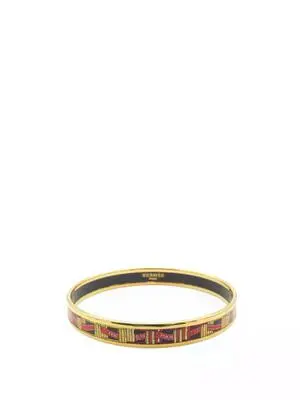 Hermès 2000-2025 Narrow Emailles Bangle 62 - Gold