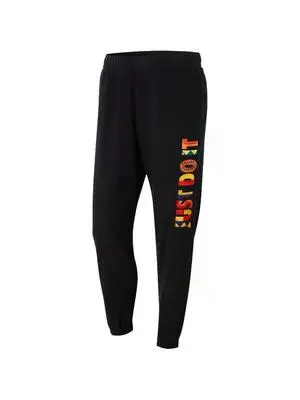 Nike Embroidered Track Pants - Black