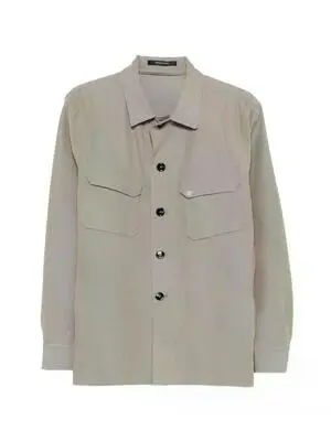 Tagliatore Chest-pocket Buttoned Shirt - Grey