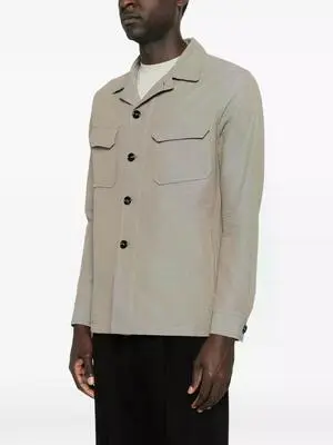 Tagliatore Chest-pocket Buttoned Shirt - Grey