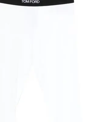 TOM FORD Logo-waistband Cropped Leggings