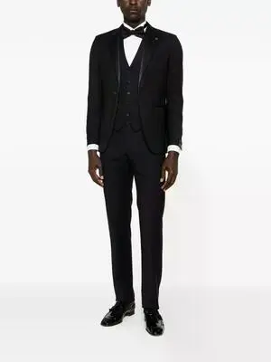 Tagliatore Peak-lapels Single-breasted Suit Set - Blue