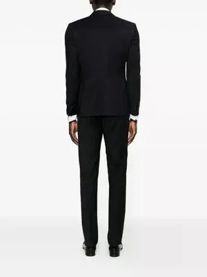 Tagliatore Peak-lapels Single-breasted Suit Set - Blue