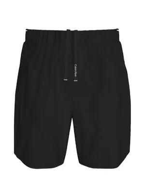 Calvin Klein Logo-waistband Shorts - Black