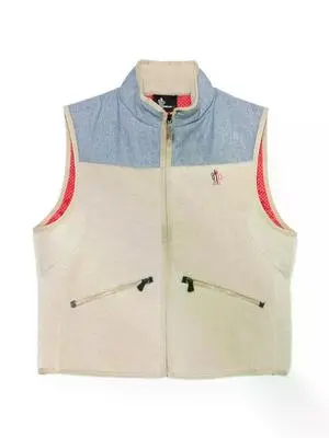 Moncler Logo-detail Gilet - Neutrals