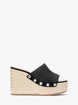 Michael Kors Mayes Suede Wedge Sandal