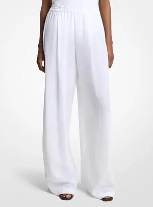 Michael Kors Linen Gauze Pajama Pants In Size By - White