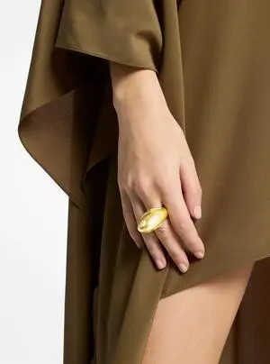Michael Kors 24k-plated Brass Dome Ring