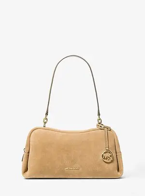 Michael Kors Cecily Medium Suede Shoulder Bag - Brown